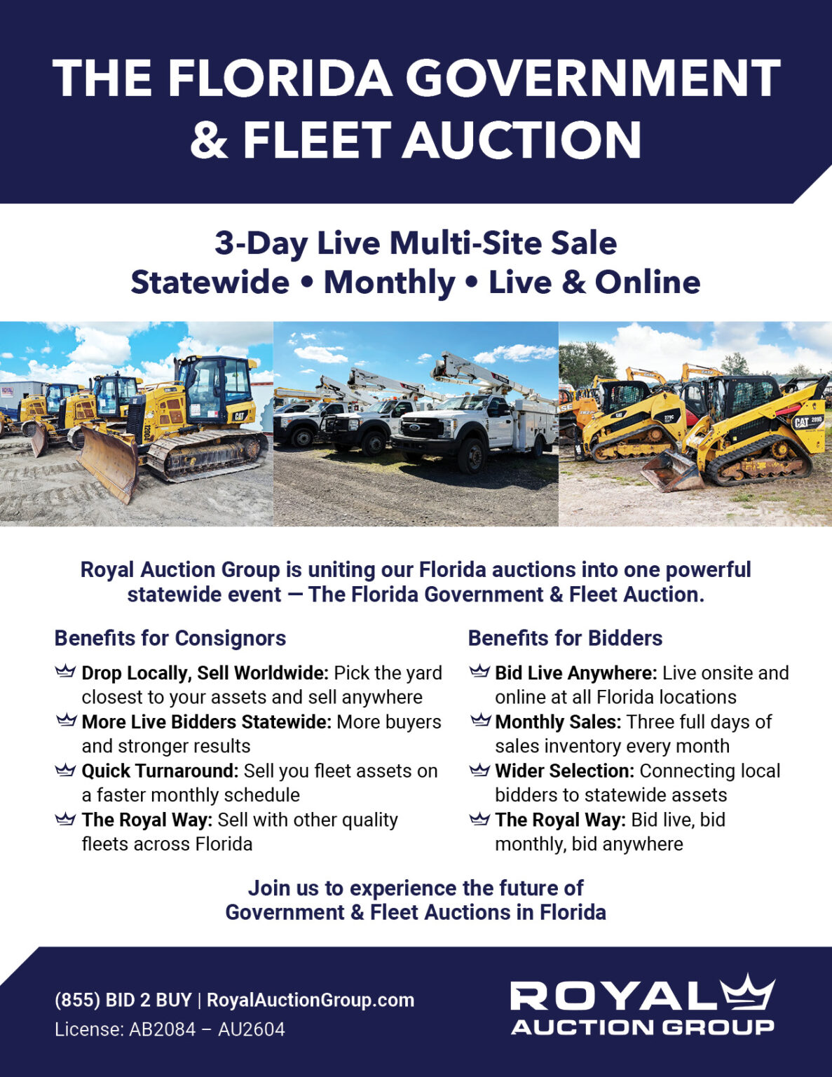 Announcing The Florida Government & Fleet Auction - Royal Auction Group